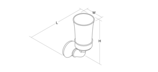 KOHLER | 11281 | Vaso y portavaso Forté