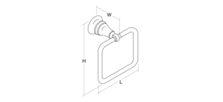 KOHLER | 16140 | Toallero redondo Revival