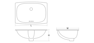KOHLER | 442007 | Lavabo STERLING Stinson de montaje sobre cubierta